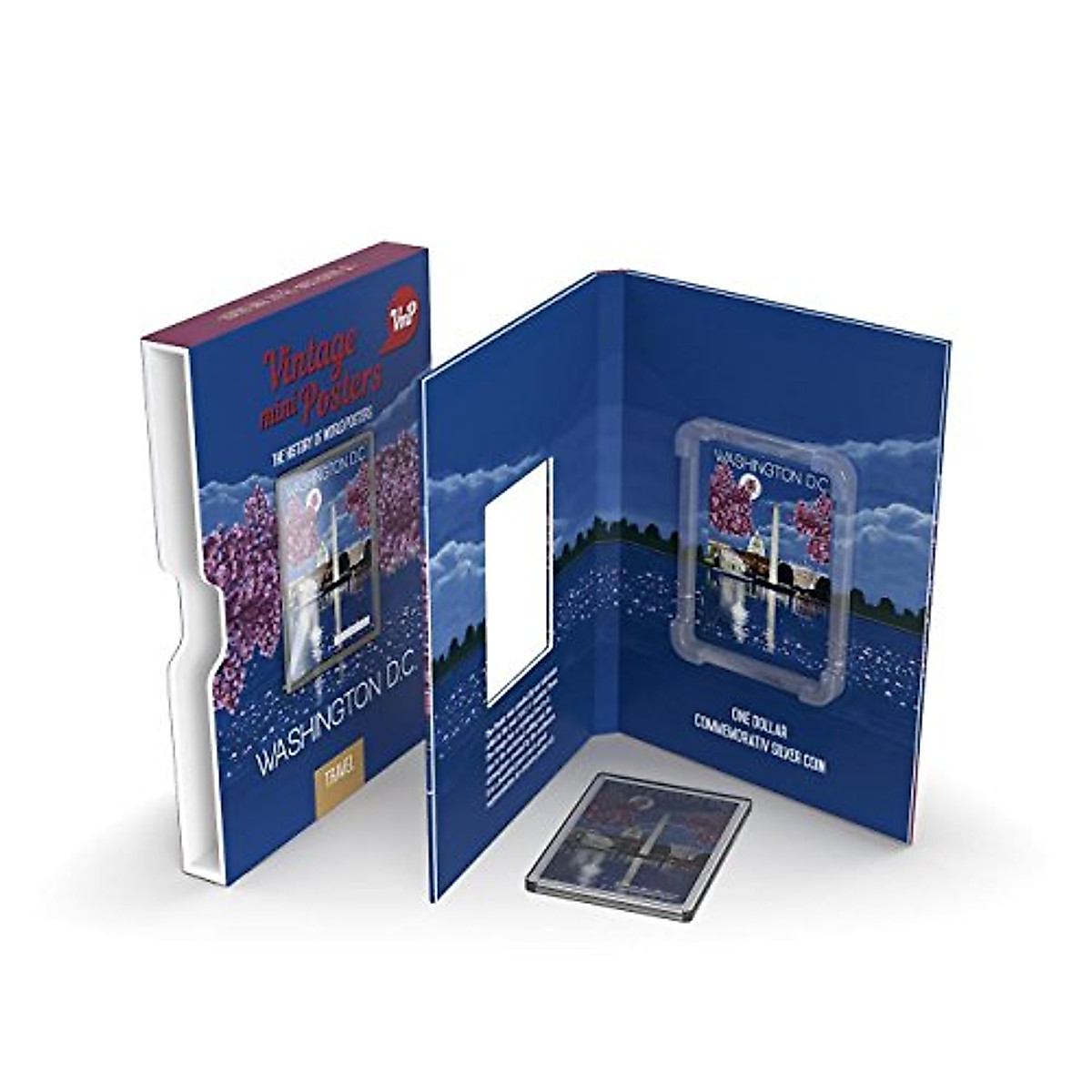 2015 NU limited NIUE 2015 $1 VINTAGE MINI POSTERS - WASHINGTON D.C. LIMITED 1/2 OZ SILVER COIN $1 Uncirculated