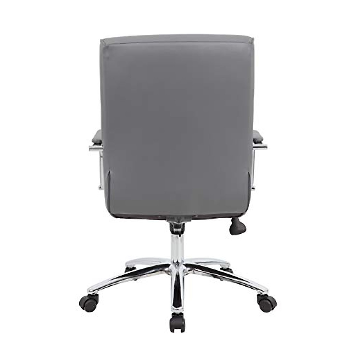 Boss Office Products Chairs Executive Seating, Grey & Be Well Medical Spa Professional Adjustable Drafting Stool with Back, Grey