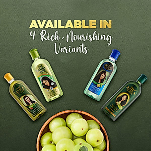 Dabur Hair Oil- Amla Gold, Serum, Almond and Henna - 300 ml - Natural Treatment for Women - Hair Fall Prevention, Scalp Nourishment and Strong