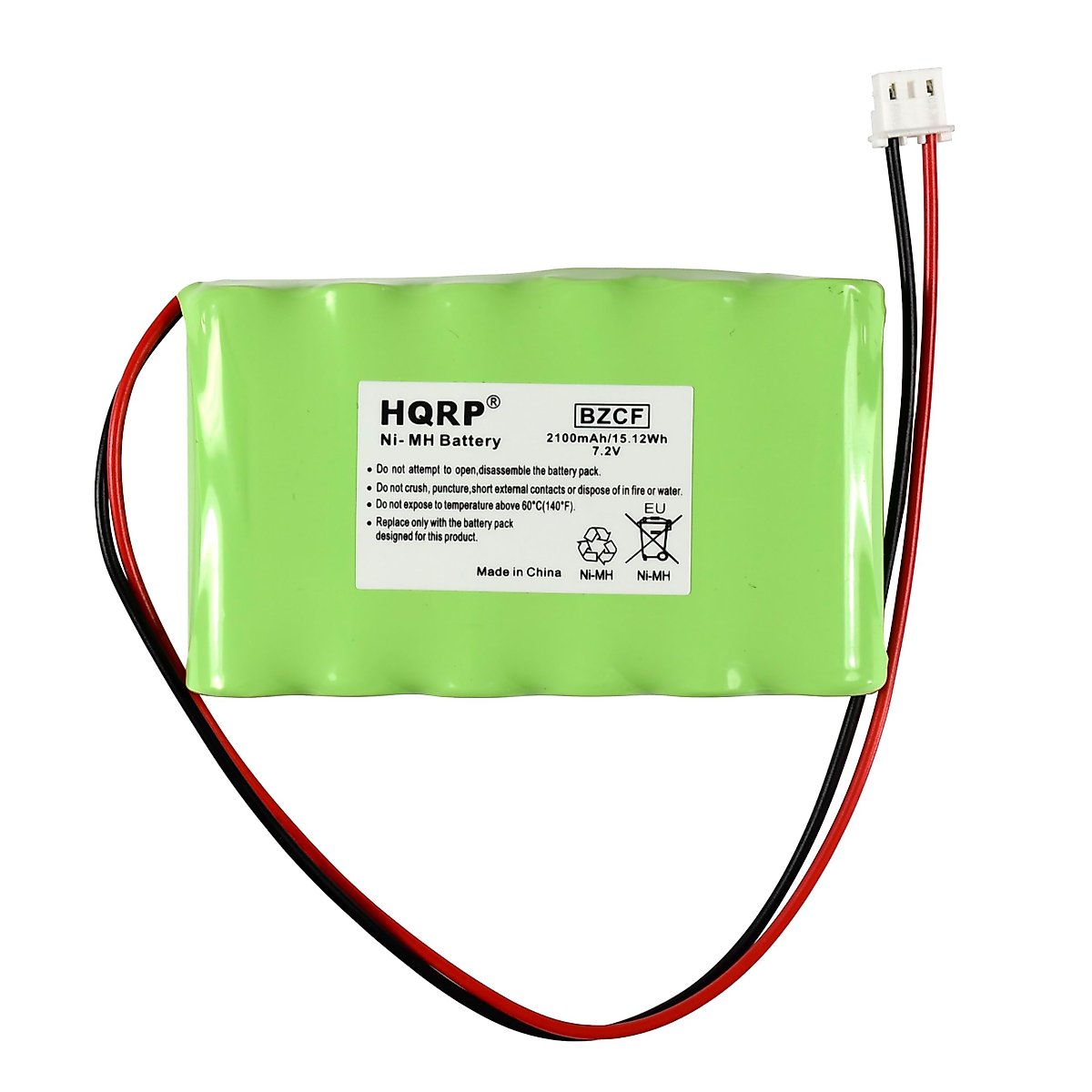 HQRP 2100mAh High Capacity Backup Battery сompatible with ADT 300-03866 LYNXRCHKIT-SHA Replacement