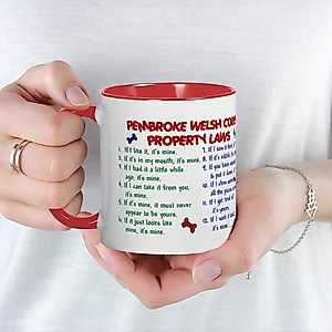 CafePress Pembroke Welsh Corgi Property Laws 2 Mug Ceramic Coffee Mug, Tea Cup 11 oz