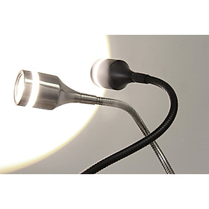 Adesso 3219-01 Prospect 45"-56" LED Floor Lamp, Black, Smart Outlet Compatible