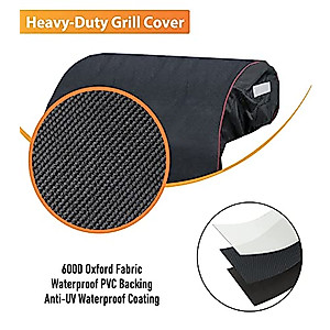 Grisun Built-in Grill Cover for Bull 45005 Built in Gas Grills 30 inch, Bull Outdoor Kitchen & Grill Head Cover, Heavy Duty Waterproof BBQ Grill Cover with Handle, Black