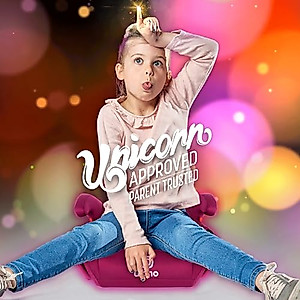 Diono Solana 2022, No Latch, Single Backless Booster Car Seat, Lightweight, Machine Washable Covers, Cup Holders, Black