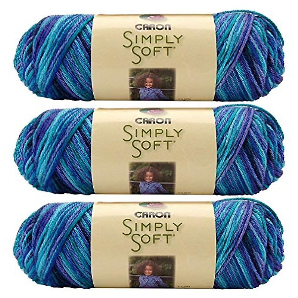 Caron C9700P-6 Simply Soft Paints Yarn - Oceana