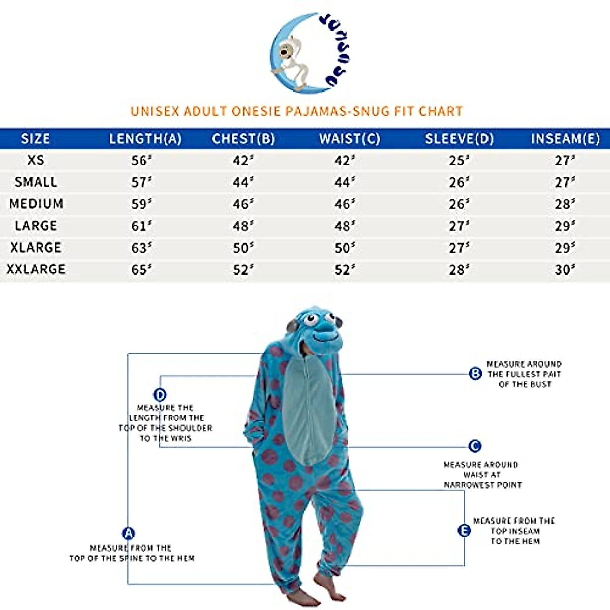 COSUSKET Fitted Unisex Adult Bear Onesie Pajamas, Halloween Flannel Women's Cosplay Animal One Piece Costume