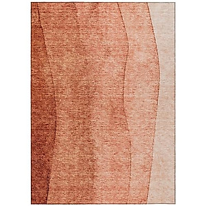 Addison Rugs Chantille ACN690 Paprika 5' x 7'6" Indoor Outdoor Area Rug, Easy Clean, Machine Washable, Non Shedding, Bedroom, Entry, Living Room, Dining Room, Kitchen, Patio Rug