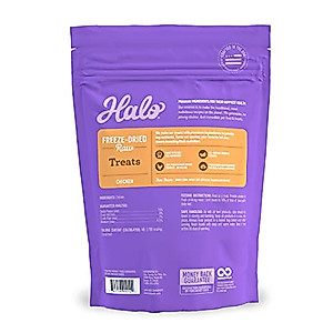 Halo 100% Chicken Breast Freeze-Dried Raw Treats, 3.7 oz.