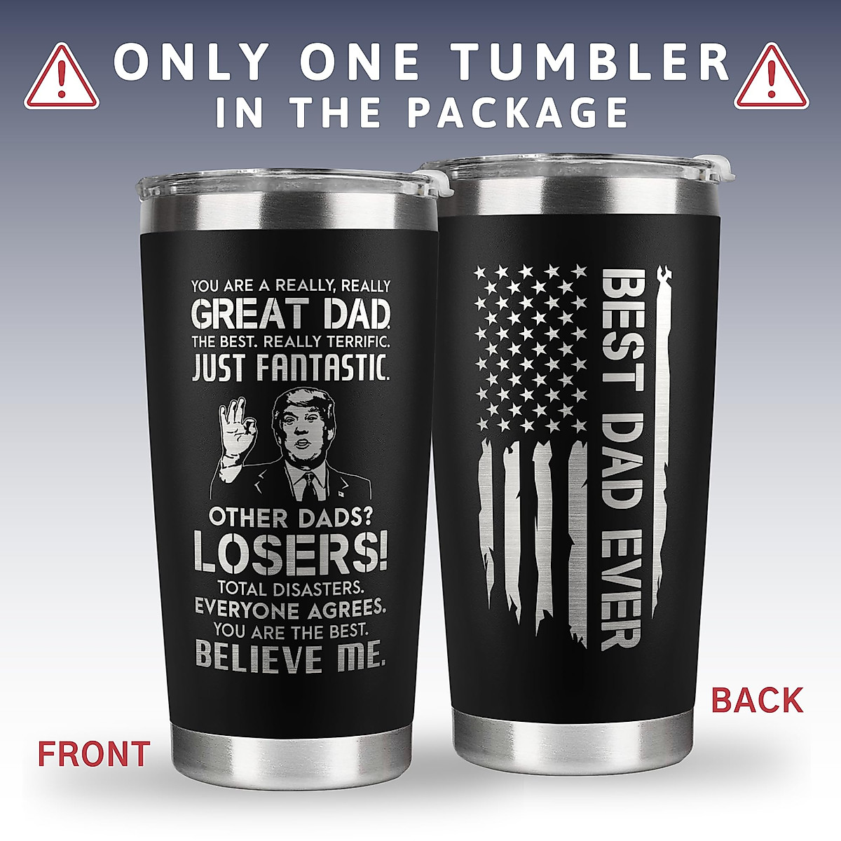 Gifts for Dad from Daughter Son - Dad Gifts - Christmas Gifts for Dad, Dad Christmas Gifts - Birthday Gifts for Dad, Dad Birthday Gift Ideas, Father's Day Gifts - New Dad Gifts for Men - 20 Oz Tumbler
