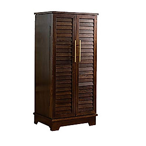 Alveare Home Port Fully Locking Jewelry Armoire, Chocolate