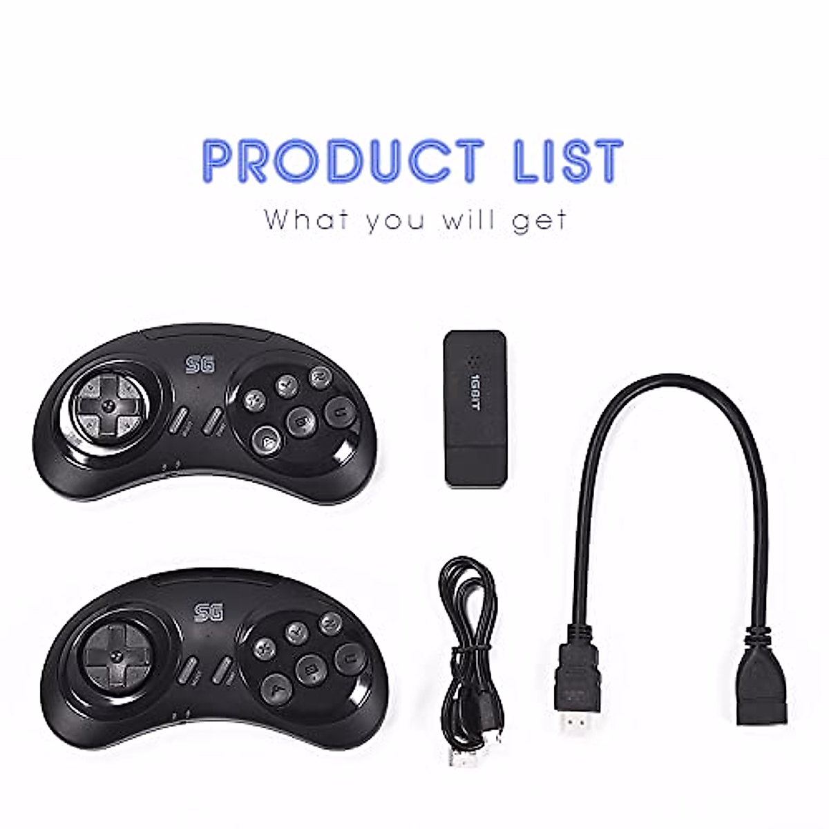 QUMOX 4K TV Game Simulateur for Sega Mini HDMI Compatible Stick Console 900 Games