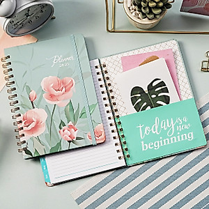 2024-2025 Planner - Planenr 2024-2025, July 2024 - June 2025, 2024-2025 planner weekly and monthly with Tabs, 6.4" x 8.5", Hardcover with Back Pocket + Thick Paper + Twin-Wire Binding - Green