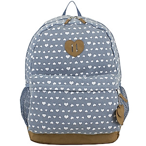 Eastsport Lightweight Stylish Daypack - Blush/White Dots Print