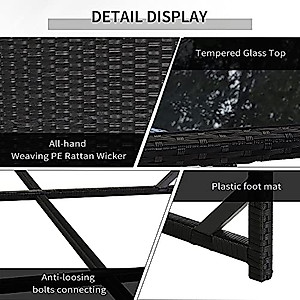 Outsunny 11 Pieces Patio Wicker Dining Sets, Space Saving Outdoor Sectional Conversation Set, with Dining Table, Ottoman and Chair & Cushioned for Lawn Garden Backyard, Cream White