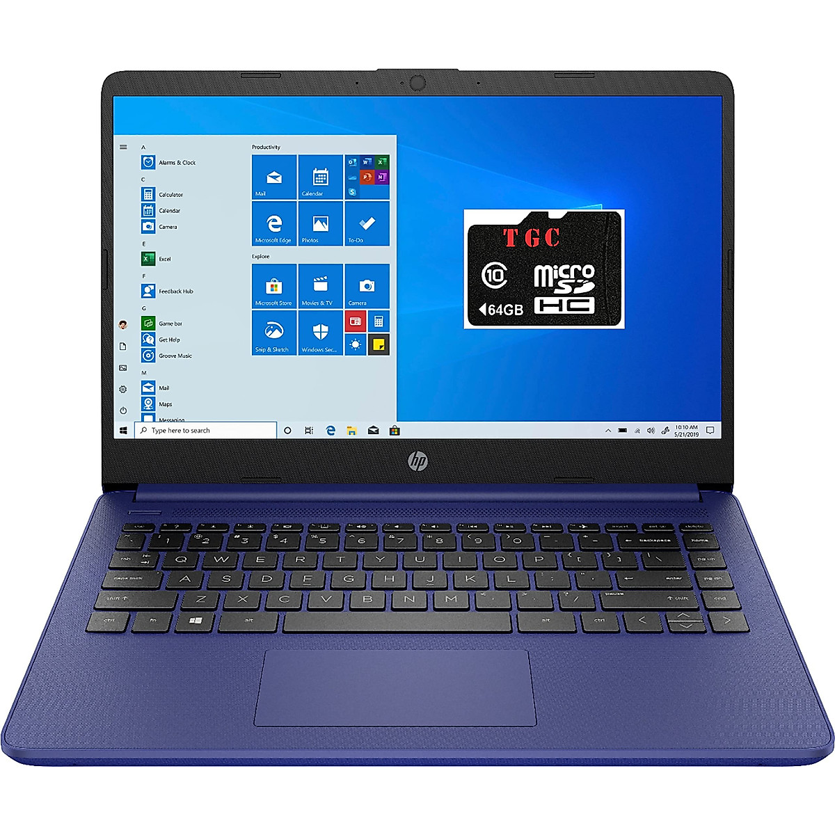 HP Stream 14-inch HD Display Laptop, Intel Celeron N4020 Dual-Core Processor, 4GB DDR4 Memory, 128GB Storage (64GB eMMC+64GB TGC Memory Card), HDMI, WiFi, Webcam, Bluetooth,Win10 S (Renewed)