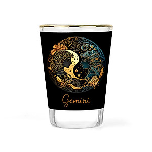 Zodiac Shot Glasses - Horoscope Gift - Aries, Taurus, Gemini, Cancer, Leo, Virgo, Libra, Scorpio, Sagittarius, Capricorn, Aquarius, Pisces