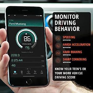 CARLOCK Anti Theft Car Device - Real Time 4G Car Tracker & Car Alarm System. Comes with Device & Phone App. Tracks Your Car in Real Time & Notifies You Immediately of Suspicious Behavior.OBD Plug&Play