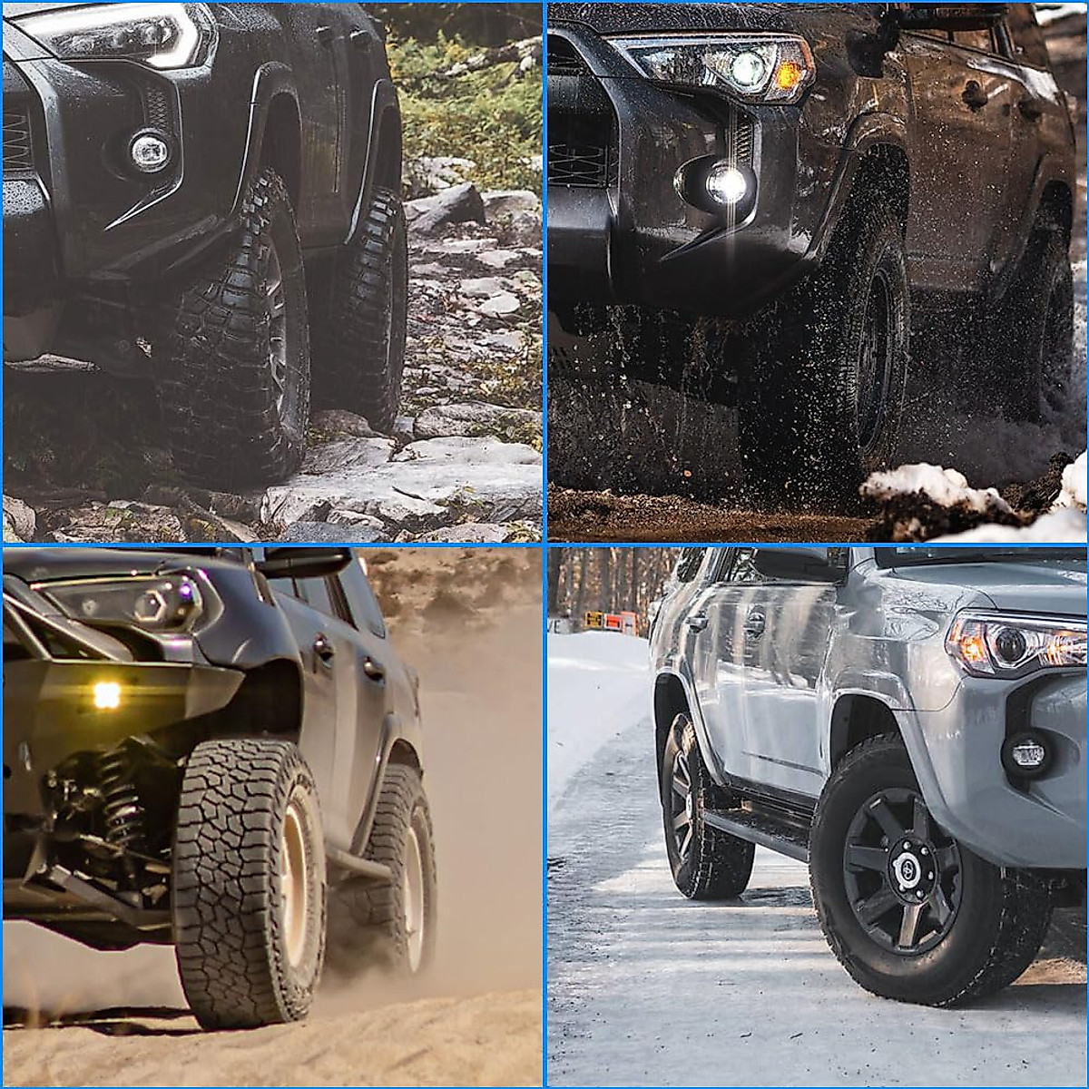 TIMUCI Cargo Mat for 2010-2024 Toyota 4Runner W/O 3rd Seat W/O Sliding Tray, Trunk Mat & Back Seat Cover Protector Set, All Weather TPE Cargo Liner 4 Runner Accessories (Backrest Mats+Cargo Liner)