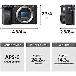 Alpha a6400 Mirrorless Digital Camera (Body Only)