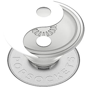 PopSockets Plant-Based Phone Grip with Expanding Kickstand, Eco-Friendly PopSockets for Phone -Translucent Yin and Yang