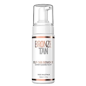 Bronze Tan Self Tan Remover For Fake Tan Streaks, Build Up, Correction, Or Full Removal Of Self Tanner or Bronzer - Summer Coconut Scent (150ML / 5.1 fl oz)