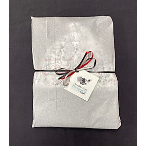 Gift for Puppies Dogs Puppy Lovers Grey Gray Black with Red Ties On Stays Put Black Kitchen Bathroom Hanging Loop Hand Dish Towel