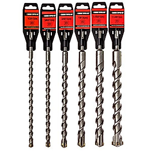 6 Piece Carbide Tipped BIT, Masonry Drill Bit Set, SDS Plus!!!