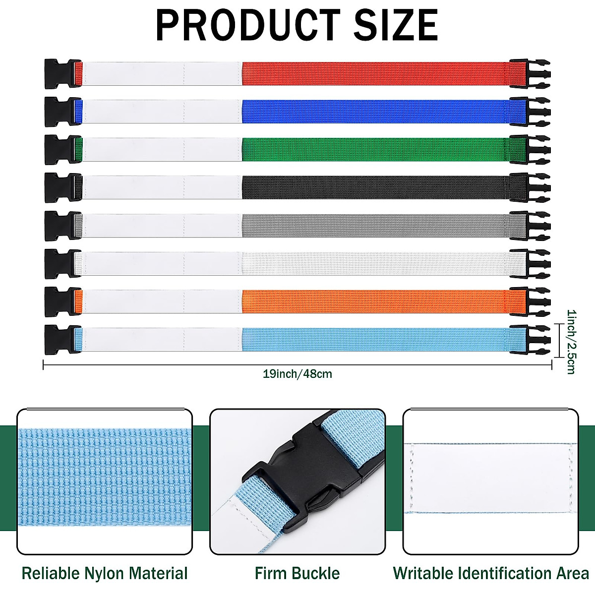 8 pcs Laundry Strap Set, Laundry Nylon Strap with Buckle Wash Care Utility Strap Loops for Laundry Nylon Strap Sock Organizer Accessories Tools for Washing Machine and Dryer