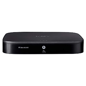 Lorex D841A82B Series 8 Channel 4K HD 2TB Analog HD Security System DVR with Advanced Motion Detection Technology and Smart Home Voice Control, Black