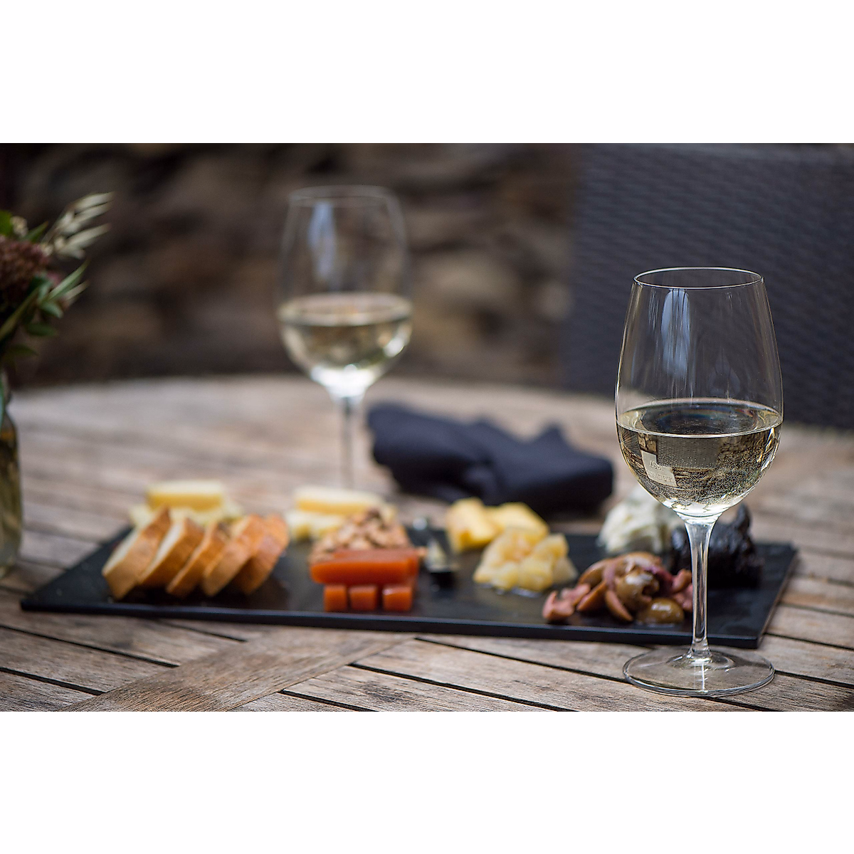 Luigi Bormioli Palace 11 oz White Wine Glasses (Set Of 6), Clear