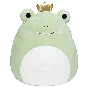 Squishmallows 16-Inch Frog Prince - Add Baratelli to Your Squad, Ultrasoft Stuffed Animal Large Plush Toy, Official Kellytoy Plush - Amazon Exclusive