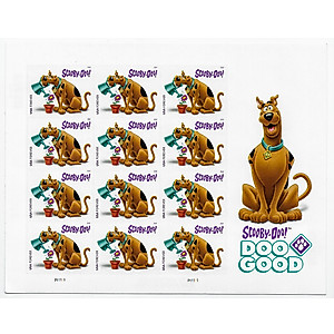 USPS Scooby-Doo! Pane of 12 First-Class Forever Stamps Scott 5299