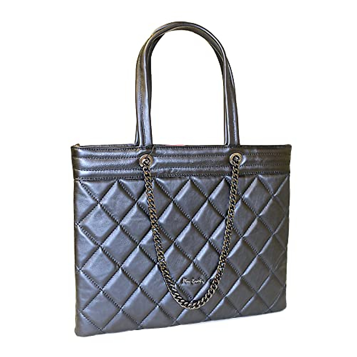 Pierre Cardin Large Black Structured Square Shoulder Bag for womens