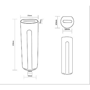 Makeup Pads Container Organizer, Cotton pad Holder Wall Mount,Saver and Dispenser,Cotton pad Container,Cosmetic Storage,Dispenser with Easy-Access Opening