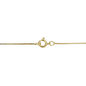 Kooljewelry 18k Yellow Gold Venetian Box Chain Necklace (0.5 mm, 20 inch)