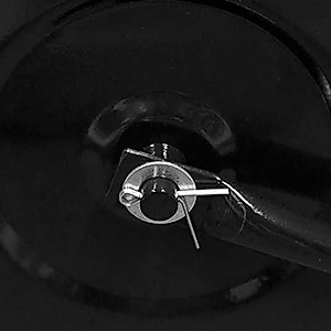 Lawn Roller, 19.5in Water and Sand Filled Garden Drum Roller with U Shaped Handle Tow beind Sod Roller for Planting, Park, Garden, Yard, Ball Field Seeding Black Iron Cylindrical