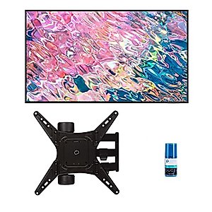 SAMSUNG QN43Q60BAFXZA 43" QLED Quantum HDR 4K Smart TV with a Walts TV Medium Full Motion Mount for 32"-65" Compatible TV's (2022)