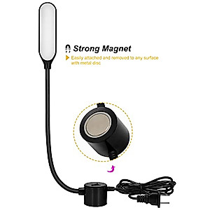 Amazing power Sewing Machine Light LED Flexible Gooseneck Work Lamp with Magnetic Mount Base for Workbench Lathe Drill Press