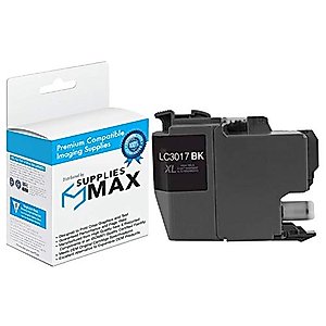 SuppliesMAX Compatible Replacement for Brother MFC-J5330/J5335/J5730/J76530/J6830DW Black High Yield Inkjet (550 Page Yield) (LC-3017BK)