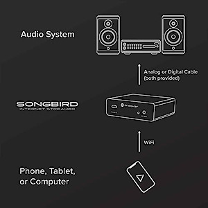 Andover Audio Songbird Plug-and-Play Hi-Res Internet Streamer