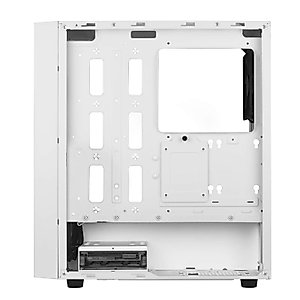 SilverStone Technology FARA R1, White, Solid Side Panel, Mid-Tower ATX Case with Micro-ATX and Mini-ITX Support, SST-FAR1W