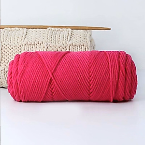 Soft Milk Cotton Knitting Wool Ball for DIY Hat and Scarves – Hand Weaving Technique - Crocheted Yarn Ball (Color : QRM-31)