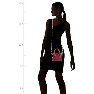 ANNE KLEIN Lizard Mini Crossbody, Bloodstone