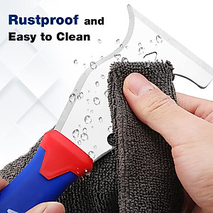 WORKPRO Paint Scraper, 8 in 1 Paint Remover, Metal Putty Knife with Hammer End and Can Opener, Stainless Steel Scraper Tool for Removing Caulk, Painting, Wood and Wallpaper