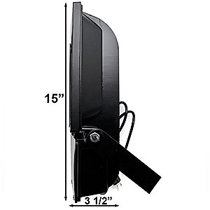 Biltek 100W LED Flood Light Cool White High Power Outdoor Spotlight Industrial Lighting Home Security Lighting Outdoor House Business Surveillance Safety Wall Washer High Building Billboard Garden