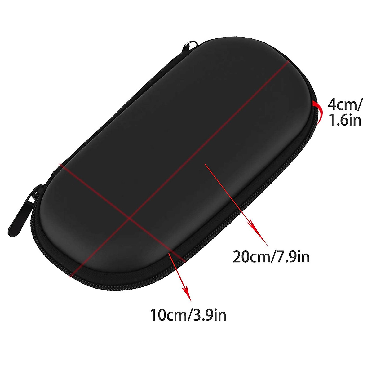Carrying Case for PS Vita,Portable Travel Hard Shockproof Case for Protective PS Vita (Black)