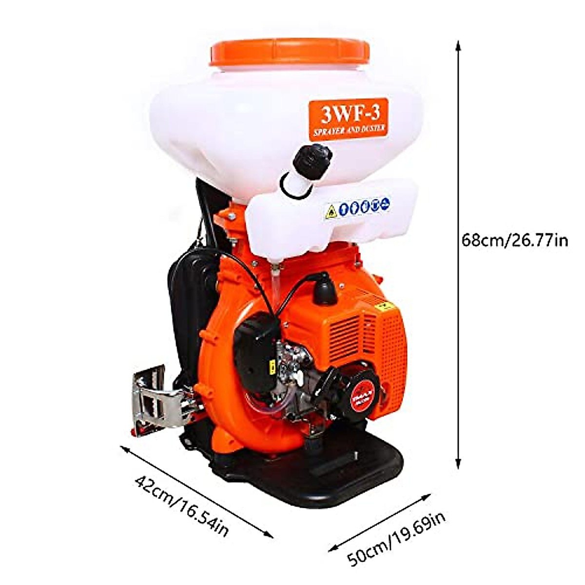 Gas Powered Backpack Fogger, Portable Sprayer Fogger Machine, Garden Sprayer Machine Mist Blower with 14L Tank, for Sanitation Spraying, Greenhouses