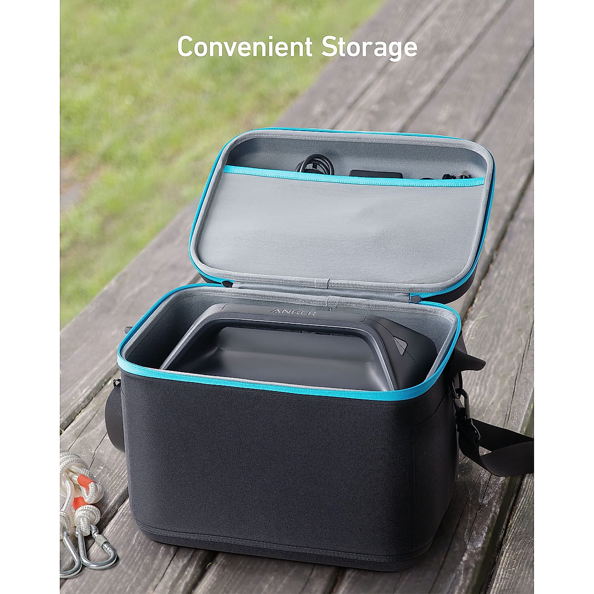 Anker Carrying Case Bag (M Size), Dust-Proof and Waterproof, Exclusively Compatible 535/545 Portable Power Stations, for Camping, RV, and More (Powerhouse Not Included)