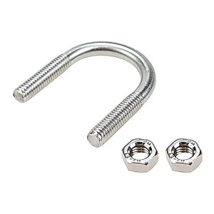 Sscon 10Pcs M6x22mm 304 Stainless Steel U-Bolt Fastener for 22mm Pipe Dia