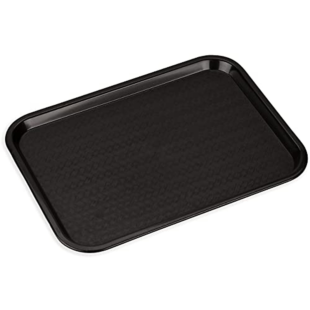 Carlisle FoodService Products CT121603 Café Standard Cafeteria / Fast Food Tray, 12" x 16", Black